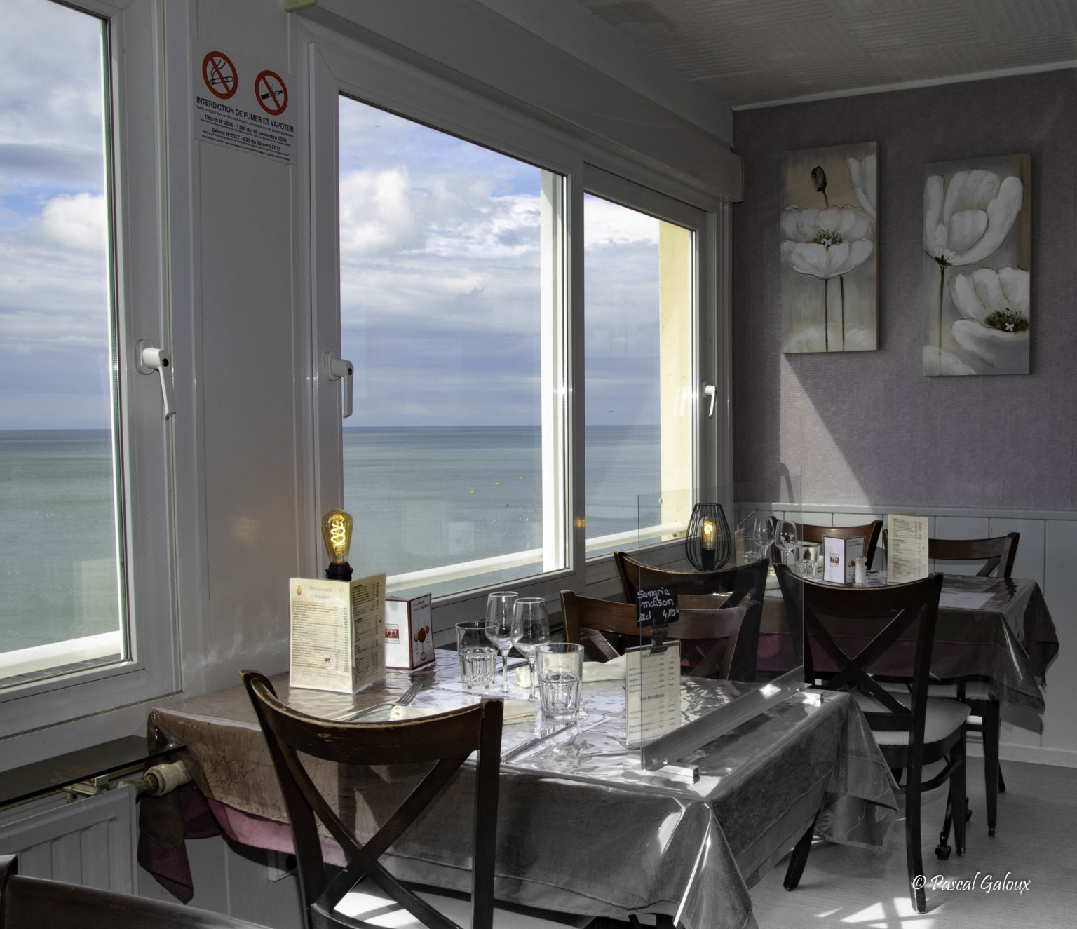 Restaurant l'horizon à AULT vue mer sur réservation.